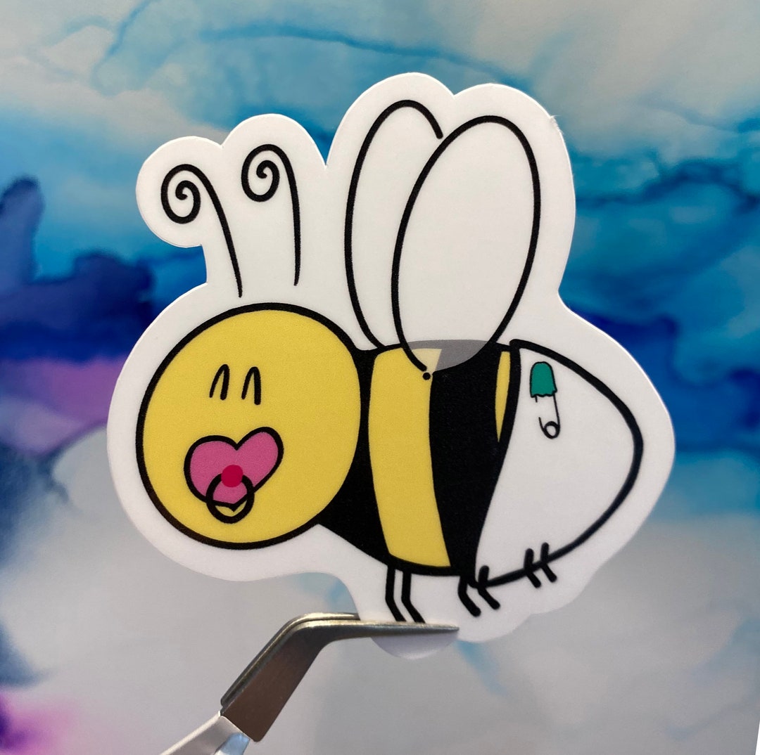 Baby Bumble Bee Sticker Baby Bee Cute Kawaii Be Sticker Waterbottle ...