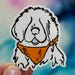 Newfie Bandana Sticker Newfoundland Dog Sticker Newfie Mom Gift for ...