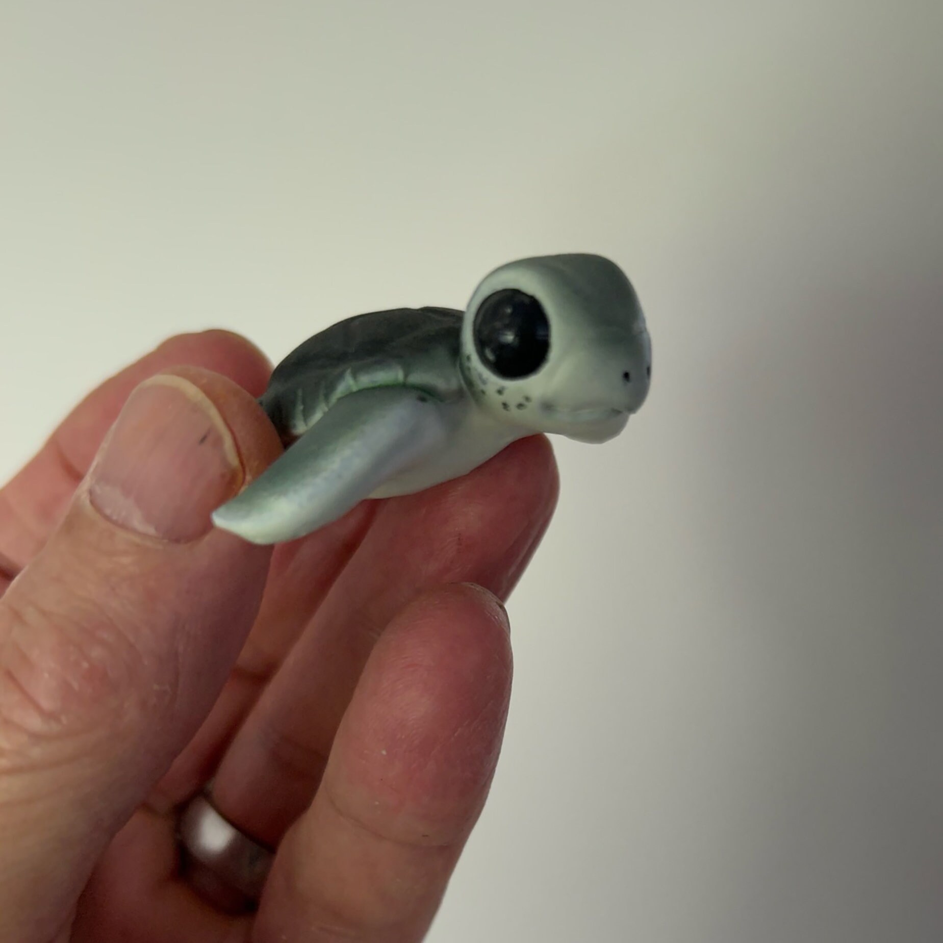 Sea Turtle Figurine Baby Sea Turtle Model Miniature Turtle - Etsy