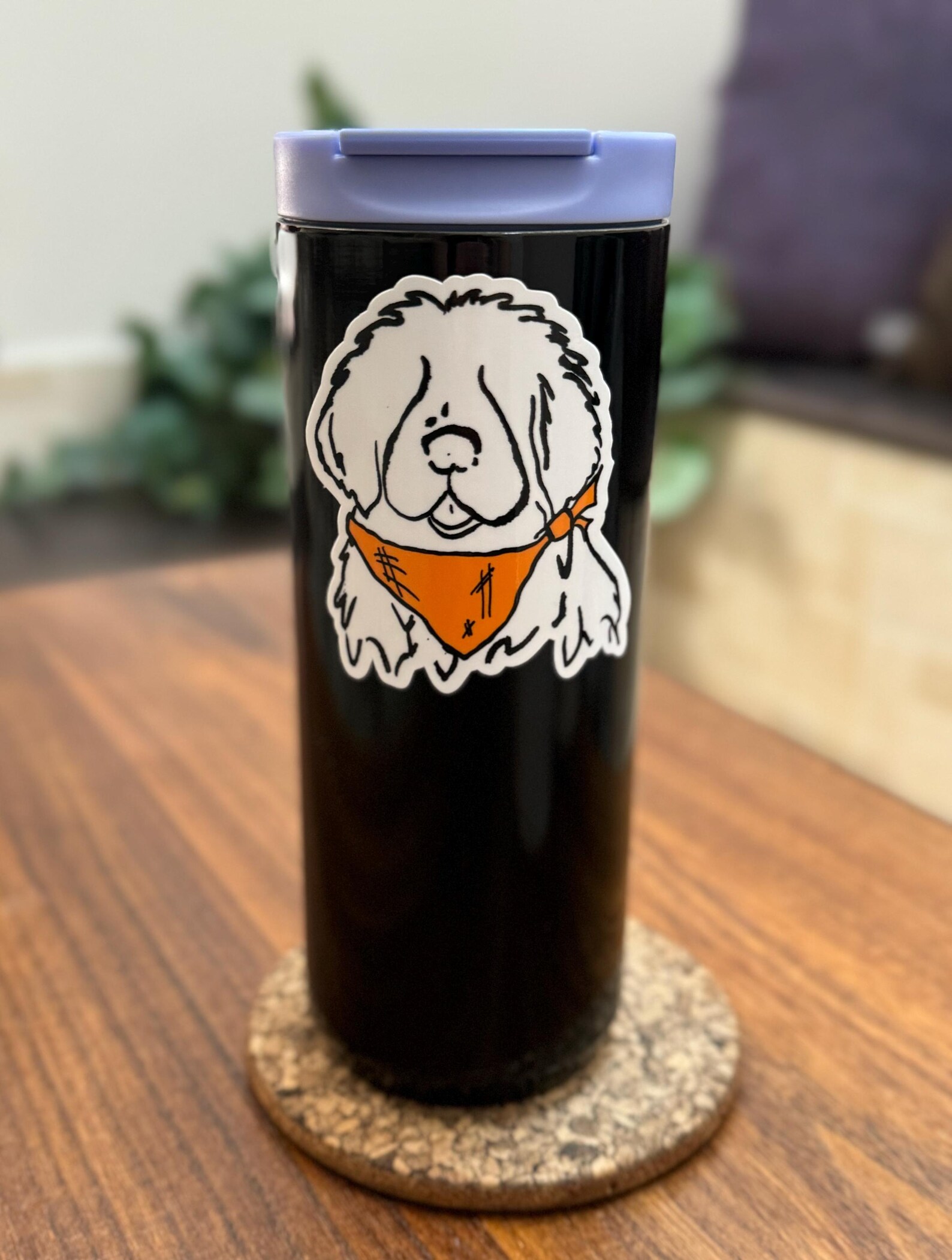 Newfie Bandana Sticker Newfoundland Dog Sticker Newfie Mom Gift for ...