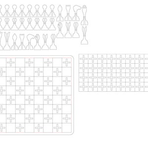 Laser Cut Chess Set Digital Download | File to Make Chess Set Laser Cut ...