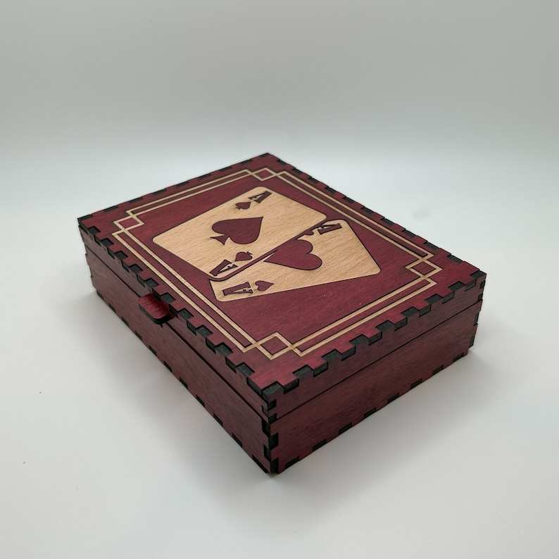 Playing Card Box SVG Card Box Card Holder File Playing Card Case Gift ...