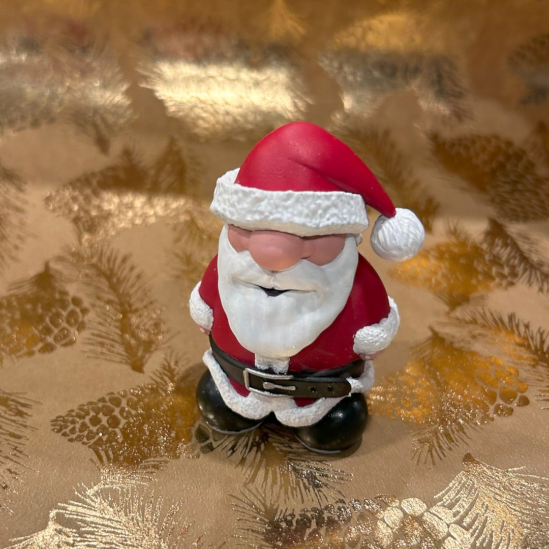 STL File to 3D Print Cute Santa Figurine Cute Christmas Figure Holiday ...