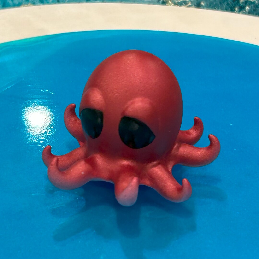 STL File for 3D Printed Octopus Figurine | Baby Octopus Model Miniature ...