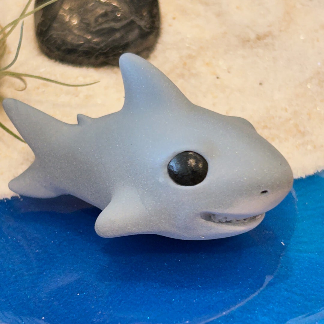 Cute Figurine Baby Shark Model Miniature Shark White Shark Gift ...