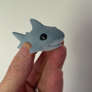 Cute Figurine Baby Shark Model Miniature Shark White Shark Gift ...