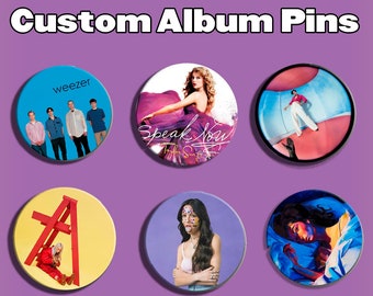 Custom Album Pins - Etsy