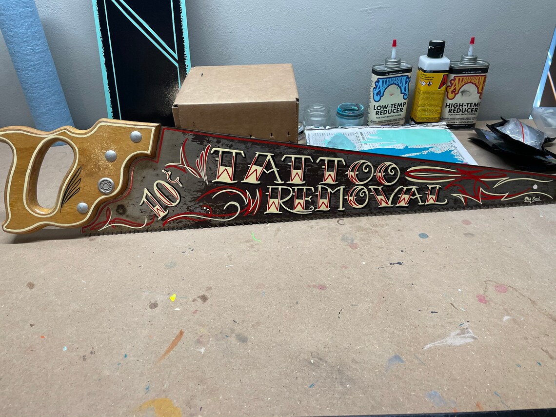 Custom Pinstriped Hand Saw - Etsy