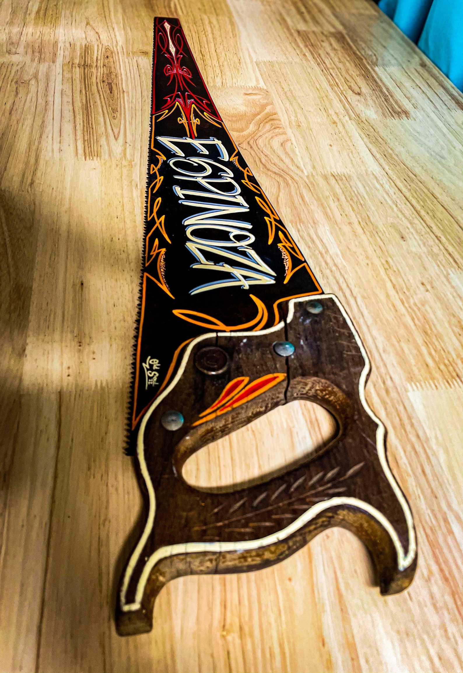 Custom Pinstriped Hand Saw - Etsy