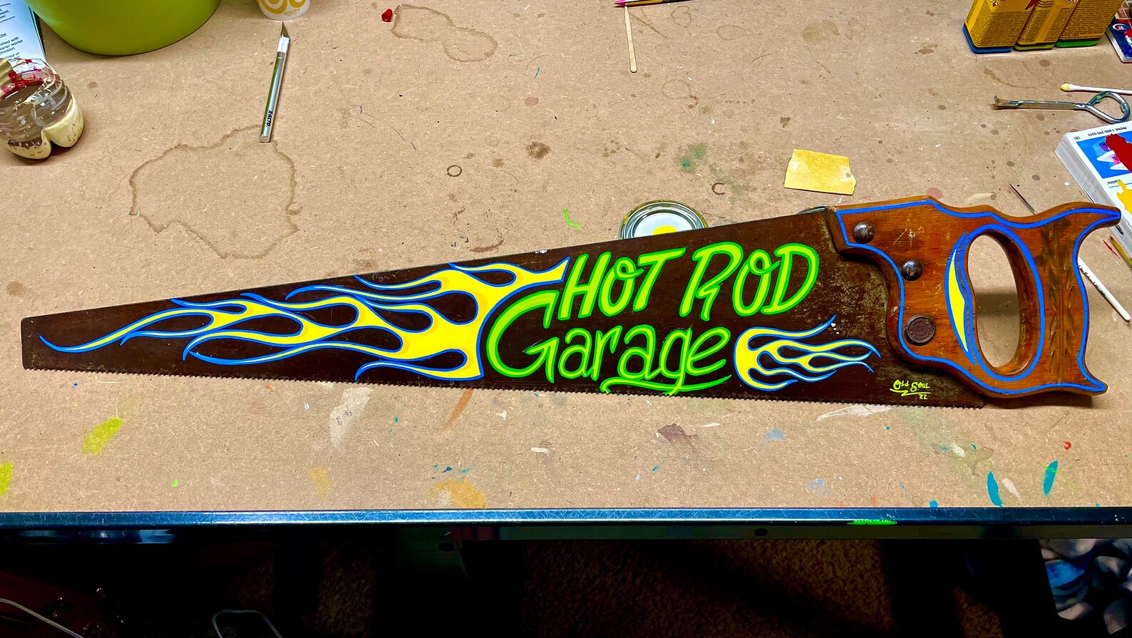 Custom Pinstriped Hand Saw - Etsy