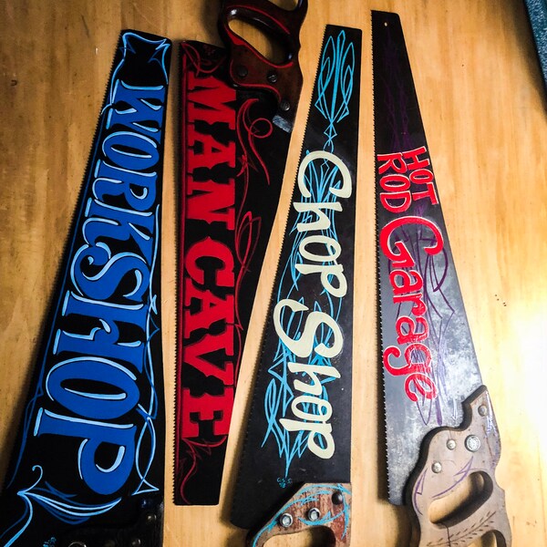 Painted Hand Saw - Etsy