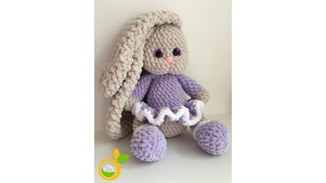 Ready to Ship Crochet Rabbit Plushie, Custom Toys Plushes, Knitted Toys ...
