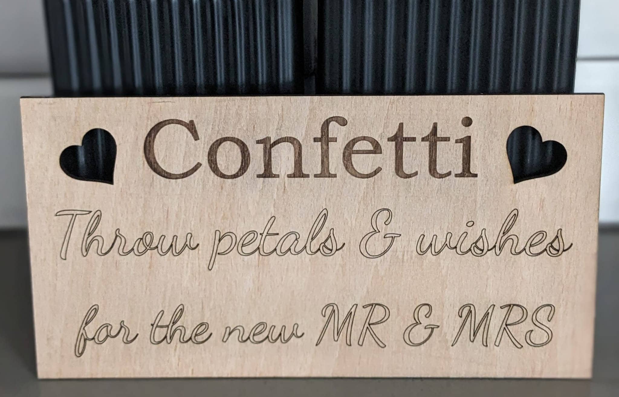 Wedding Confetti Sign - Etsy