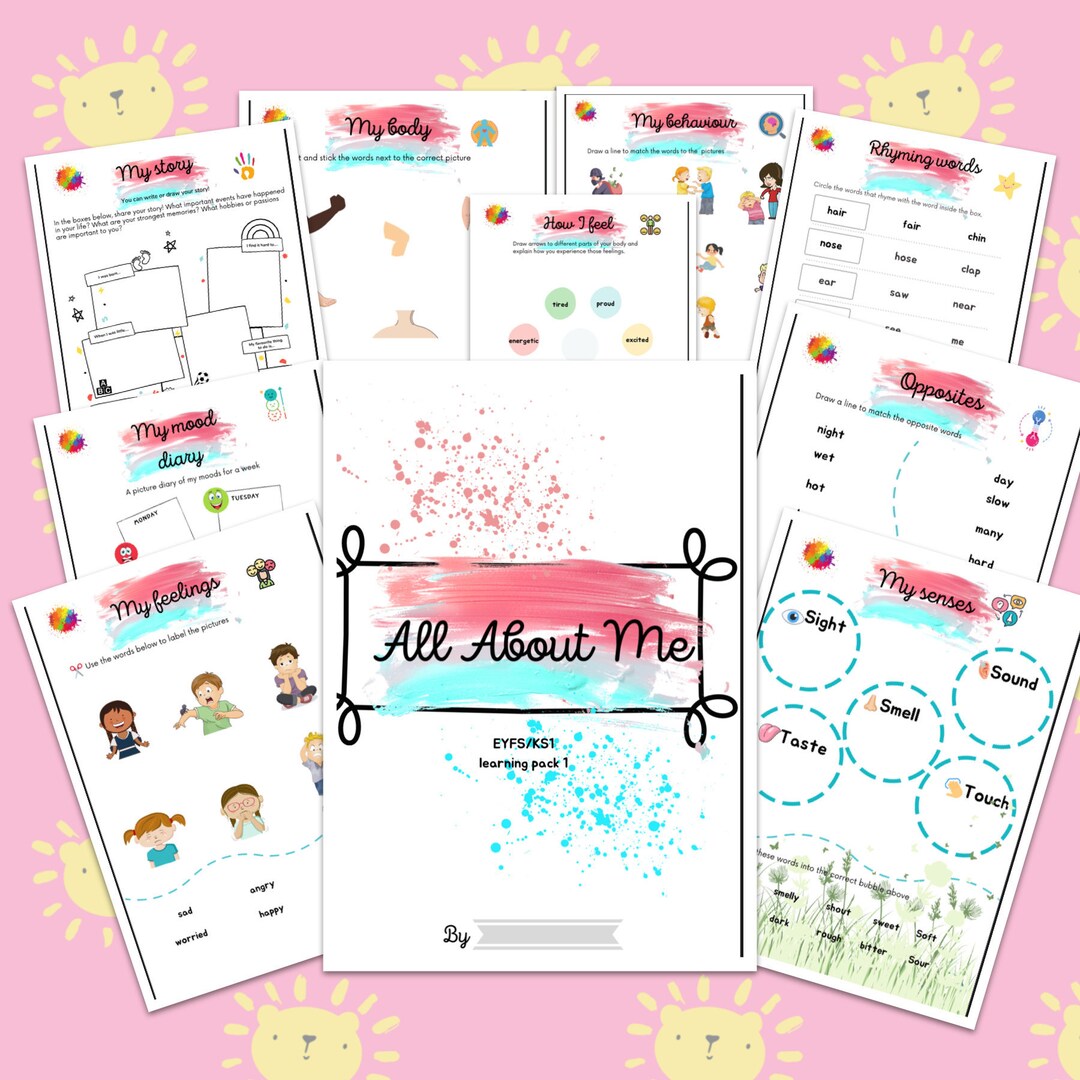 All About Me Learning Pack - Etsy