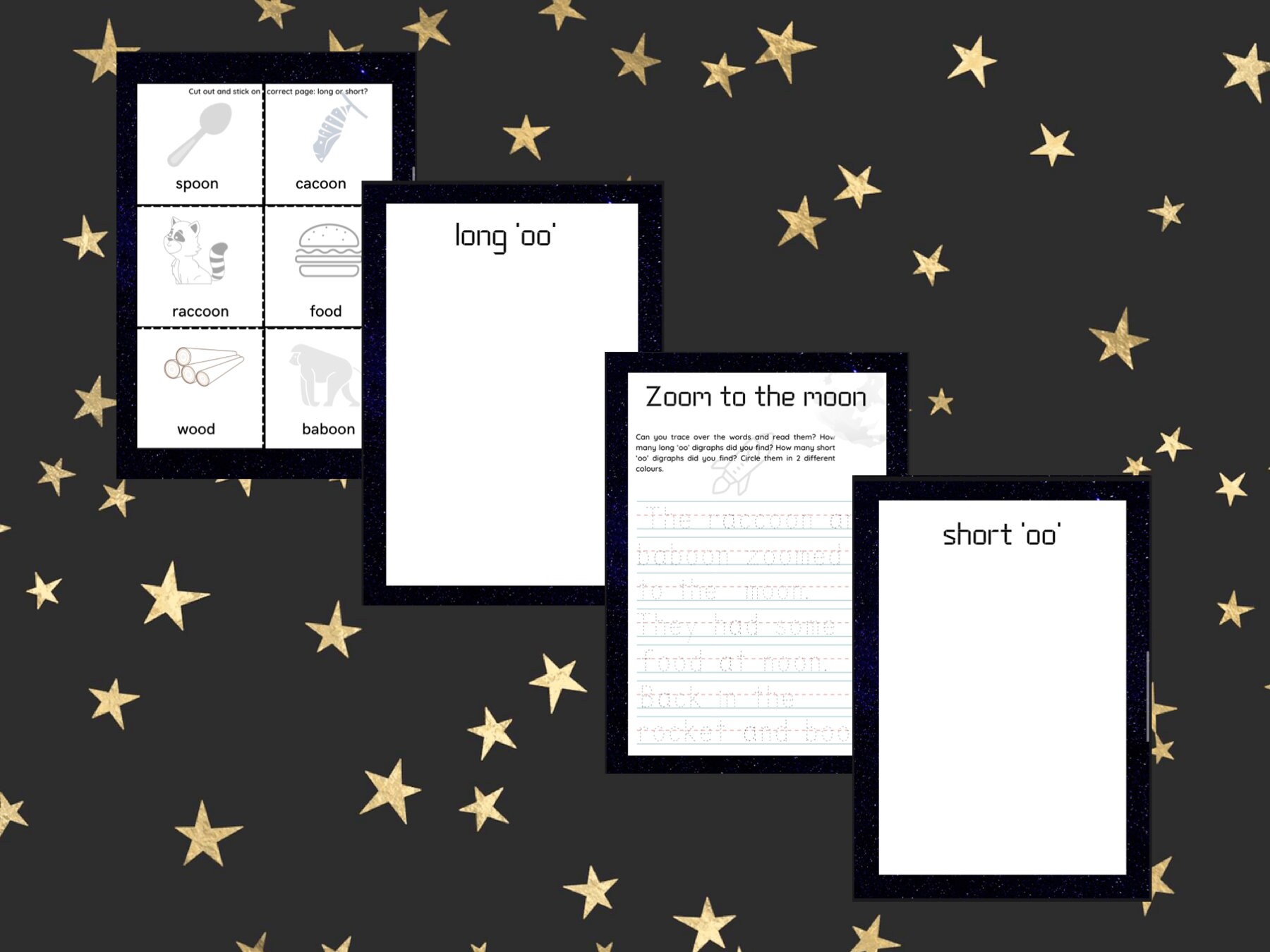 Zoom to the Moon Space Phonics - Etsy Canada