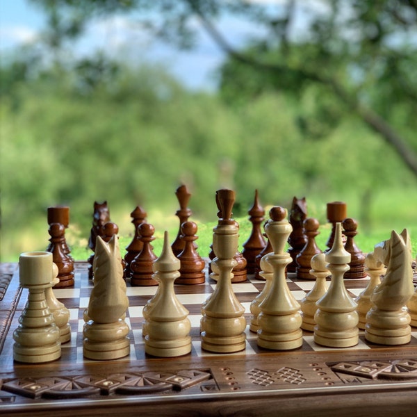 Wooden Chess Sets - Etsy