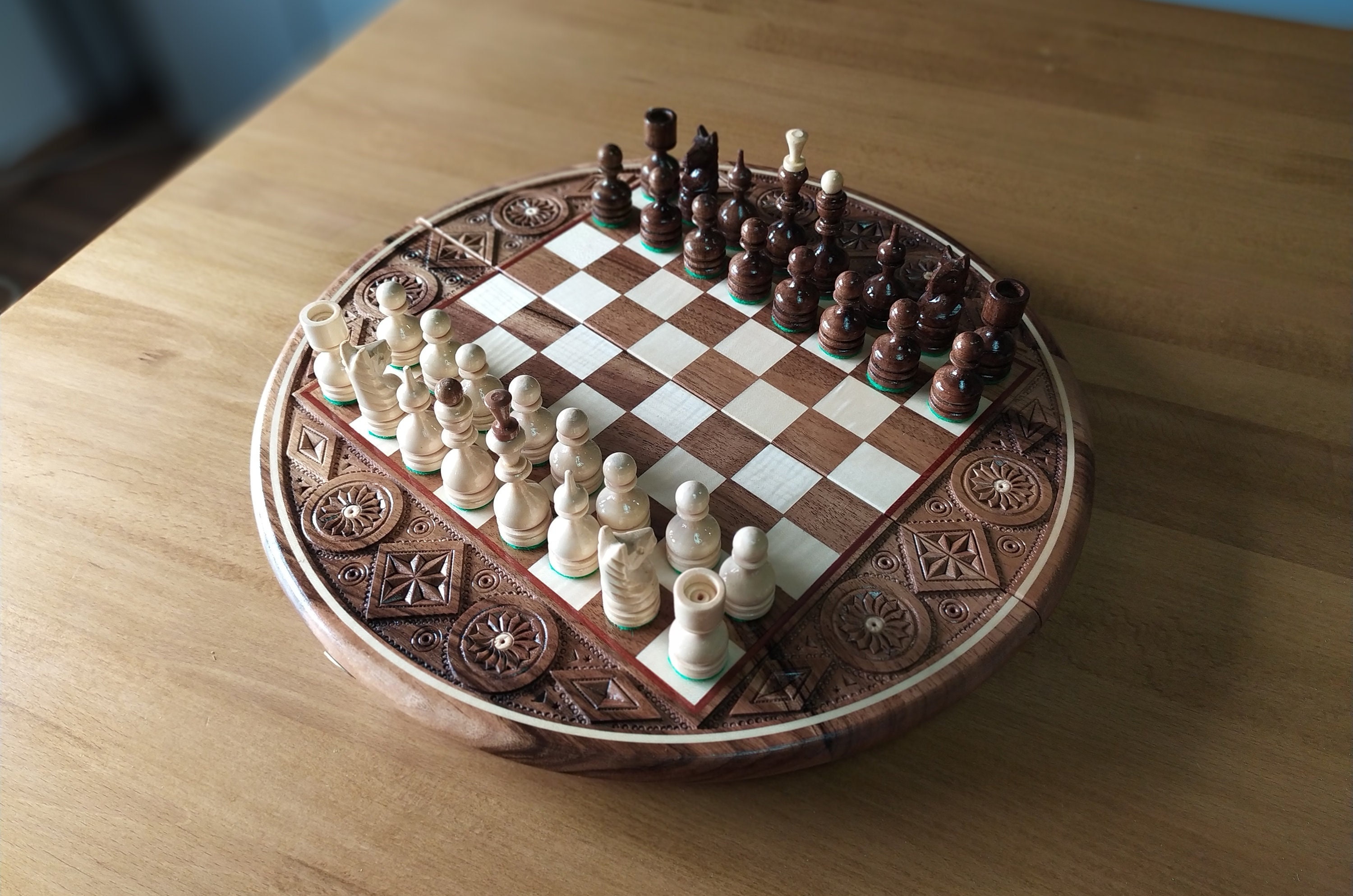 Wooden Chess Set Chess Original Chess Set Checkers Large Chess - Etsy
