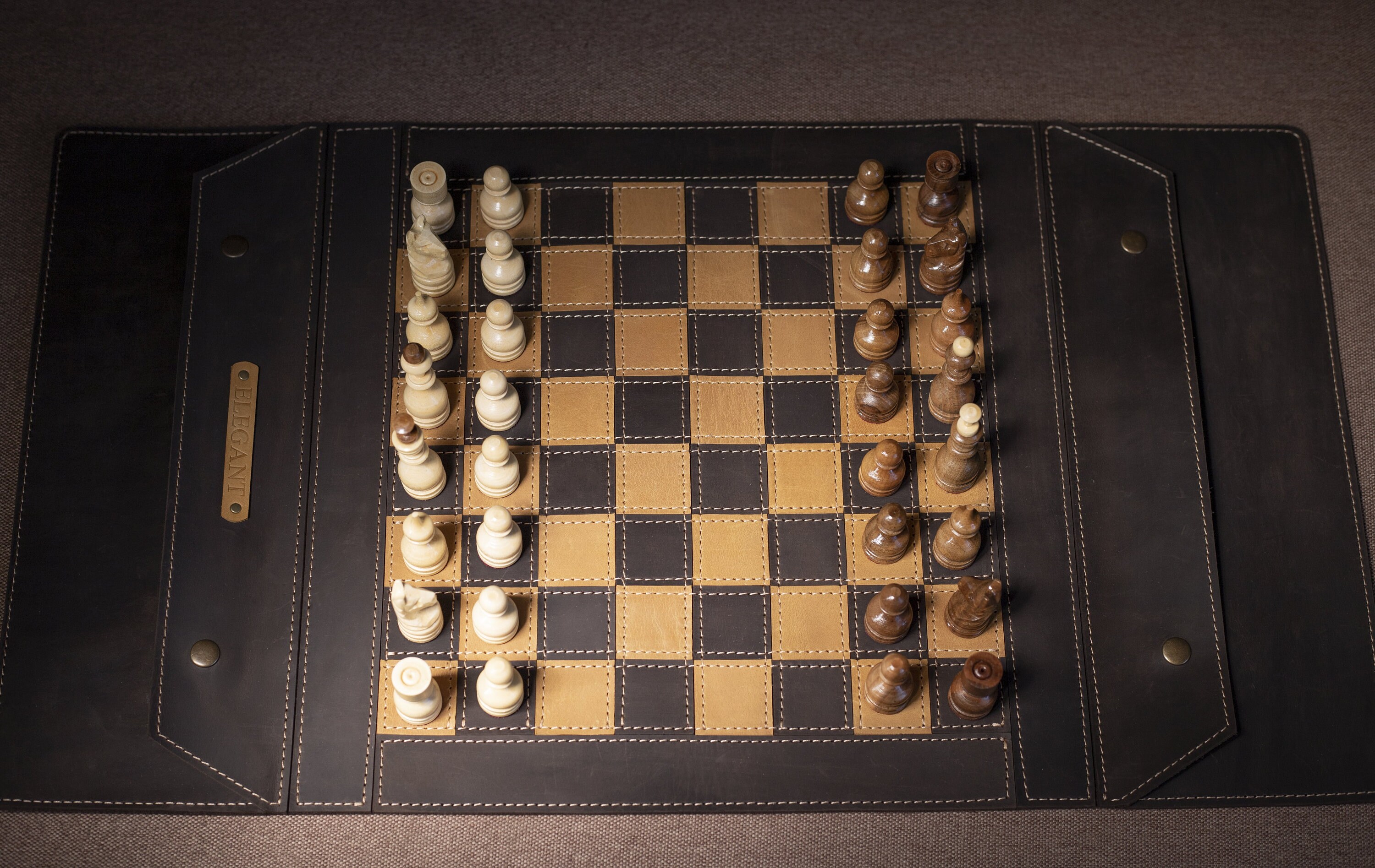 Luxury Chessboards Unique Leather Chess Board Set Leather - Etsy
