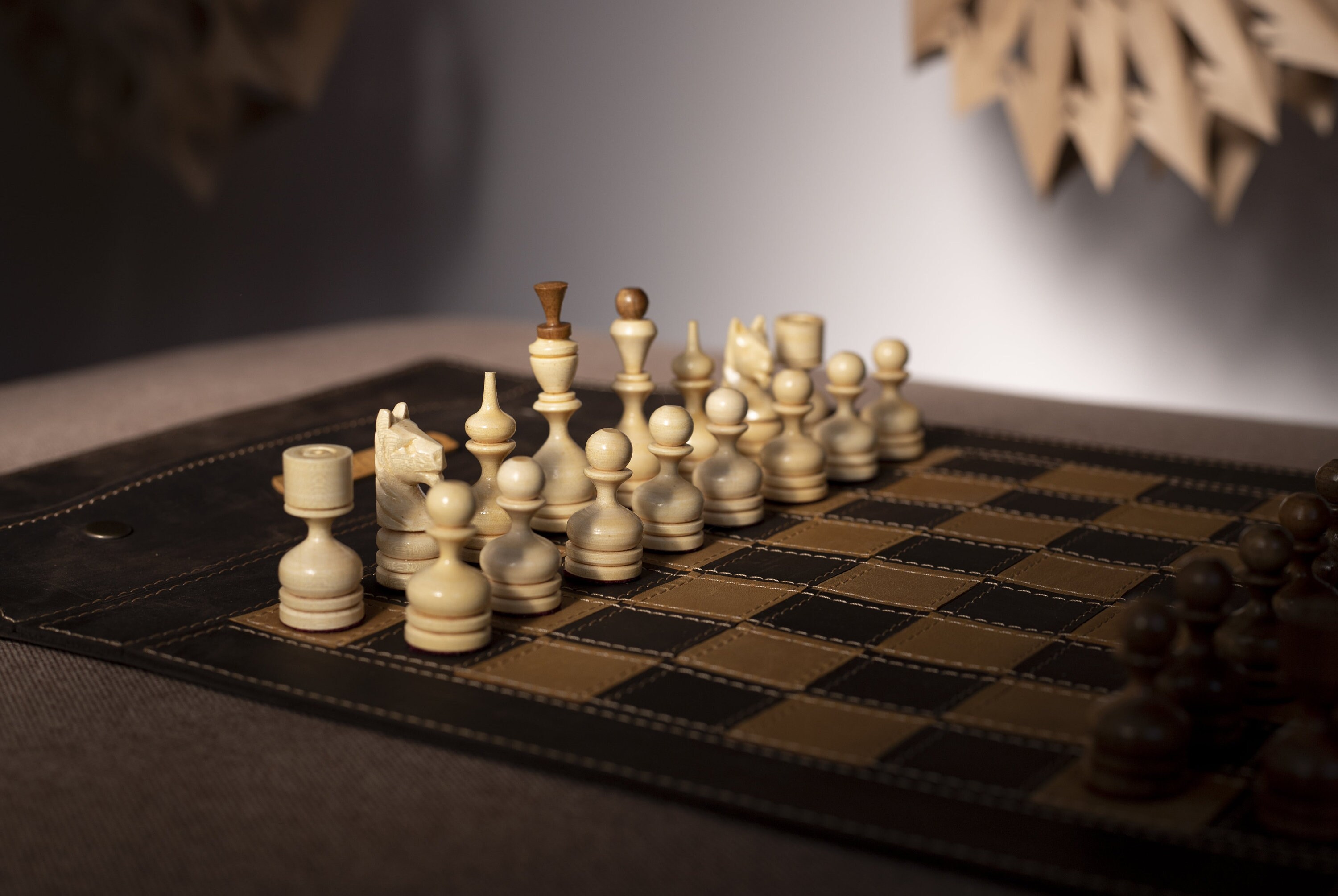 Luxury Chessboards Unique Leather Chess Board Set Leather - Etsy