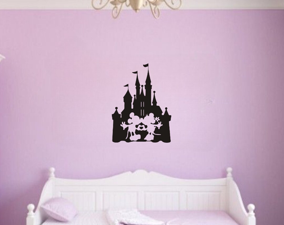 Mickey Mouse Castle Disney Animated Car, Van, Girls Bedroom Wall, Door ...