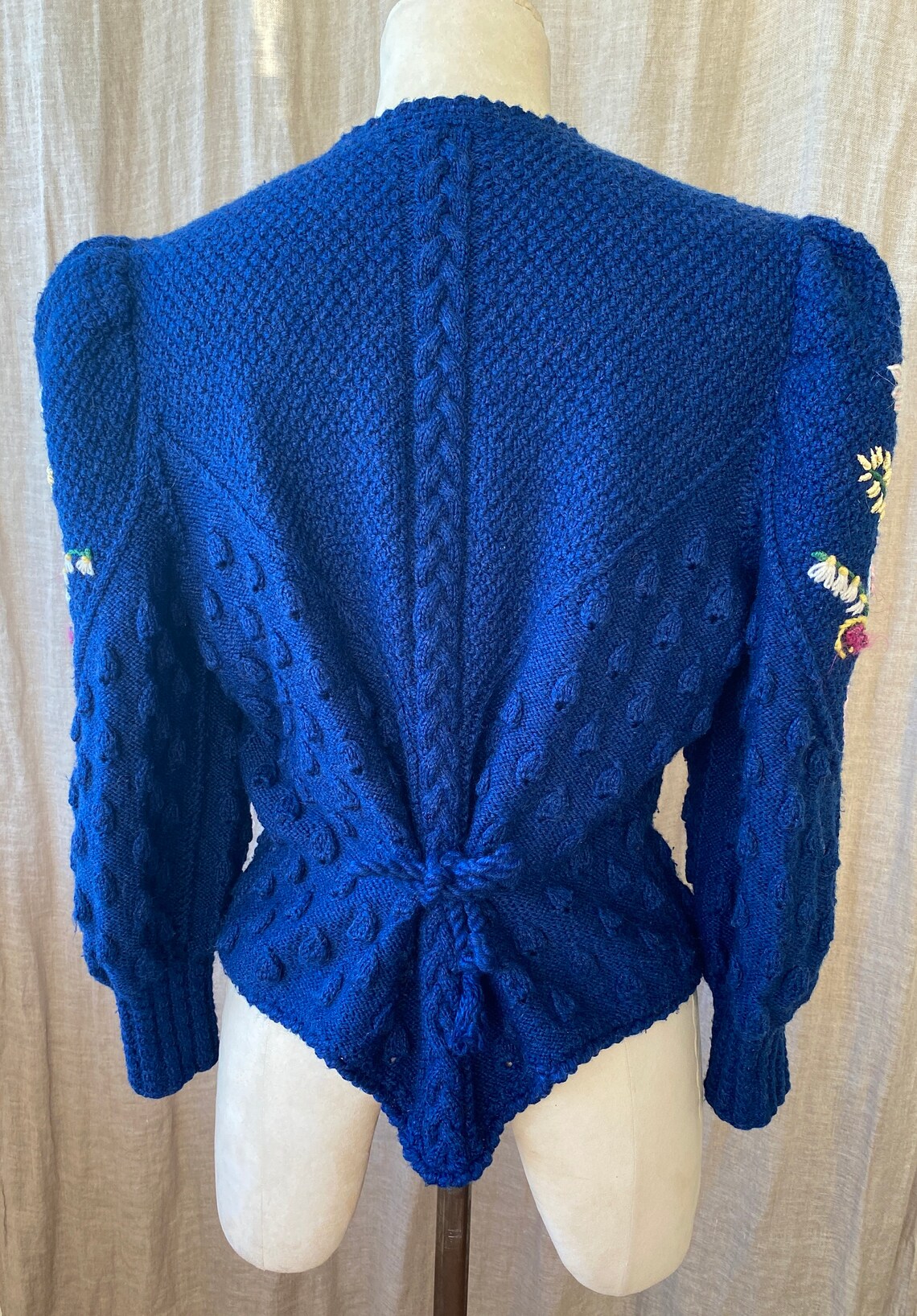 Rare Vintage Puff Sleeve Embroidered Austrian Bavarian Tryolean Hand ...