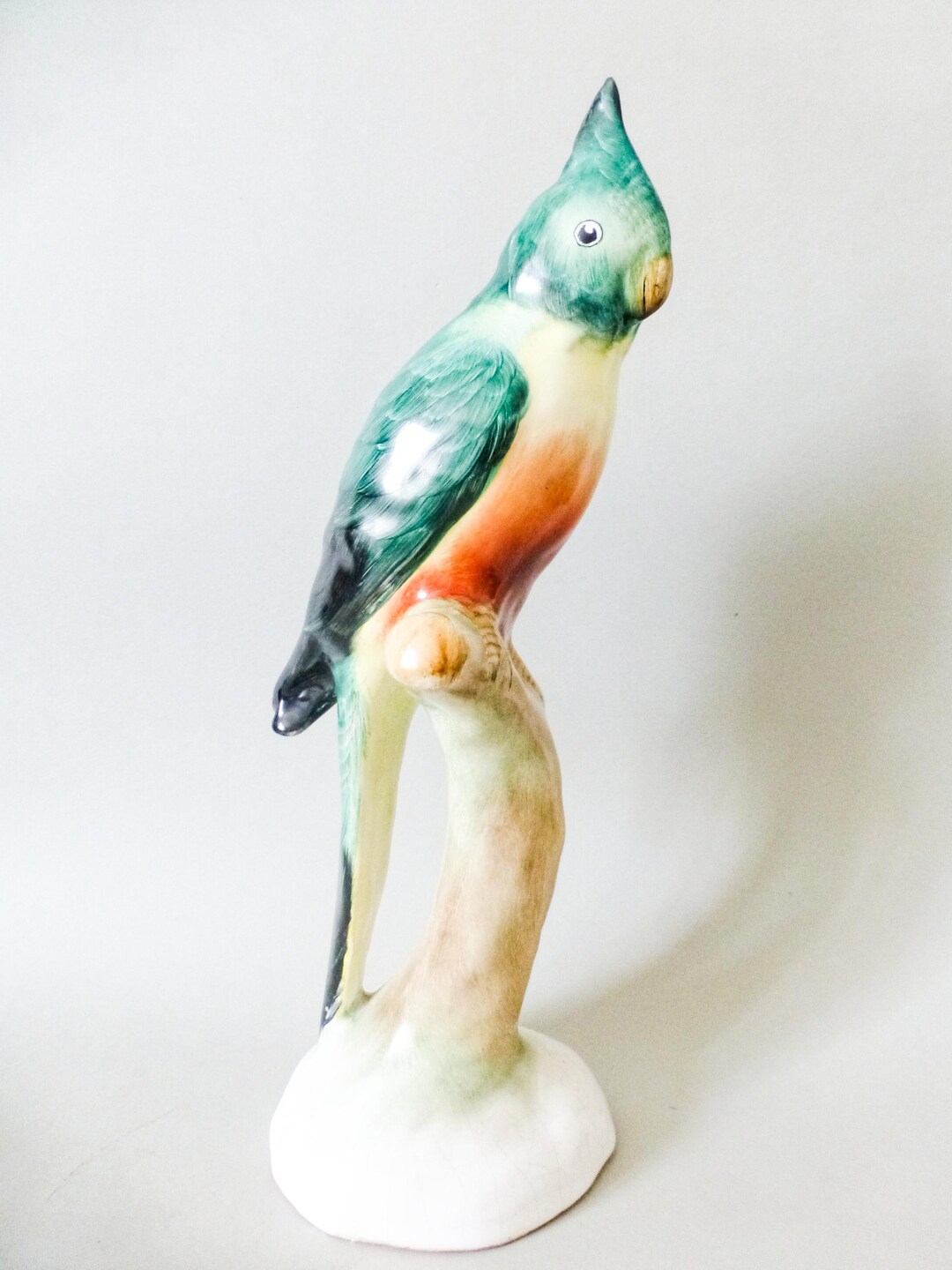 Large,vintage Porcelain Parrot,bird Figurine FREE SHIPPING WORLDWIDE - Etsy