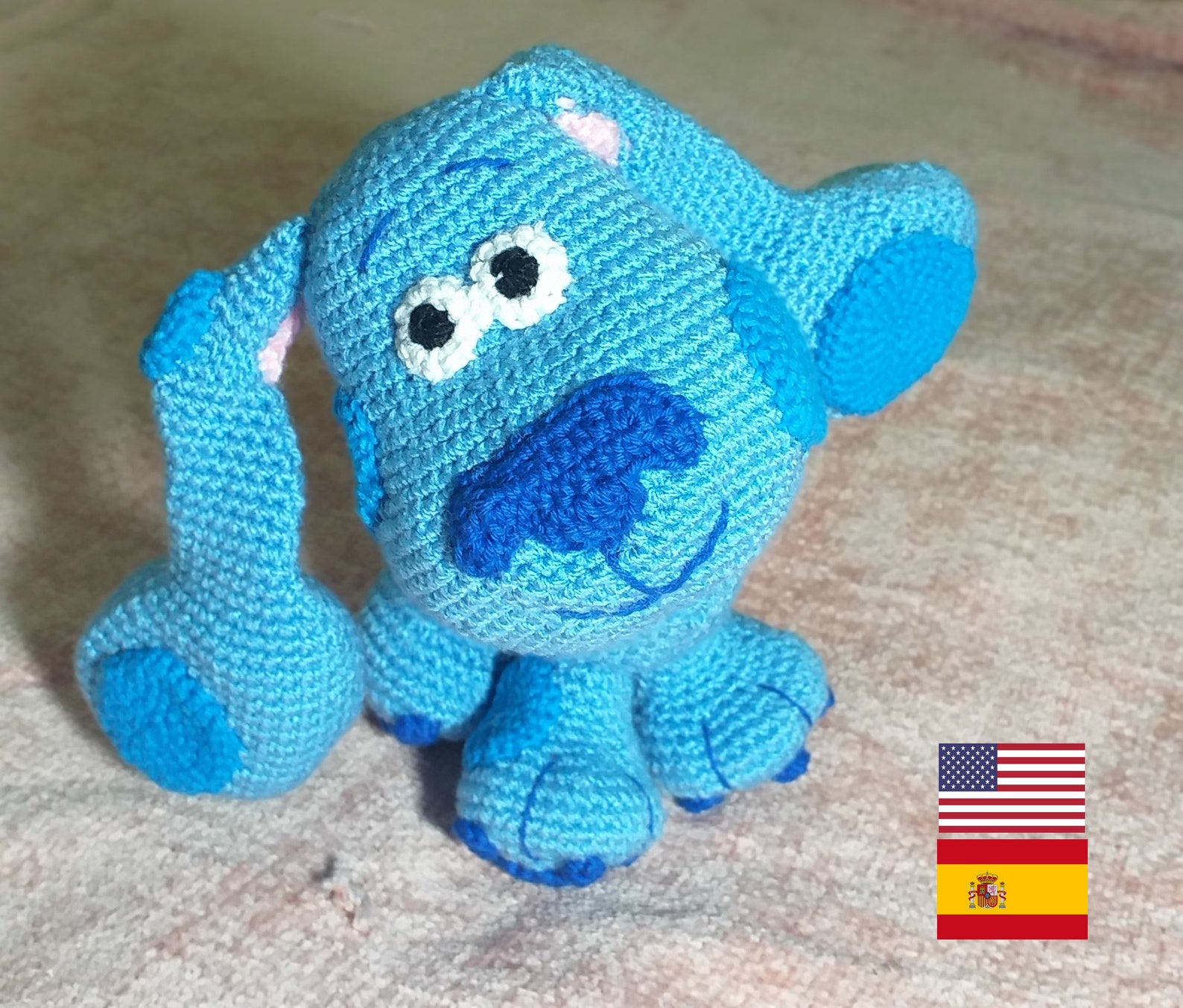 Amigurumi Pattern Glues Blue / Patron Amigurumi Blue blue Clues PDF - Etsy