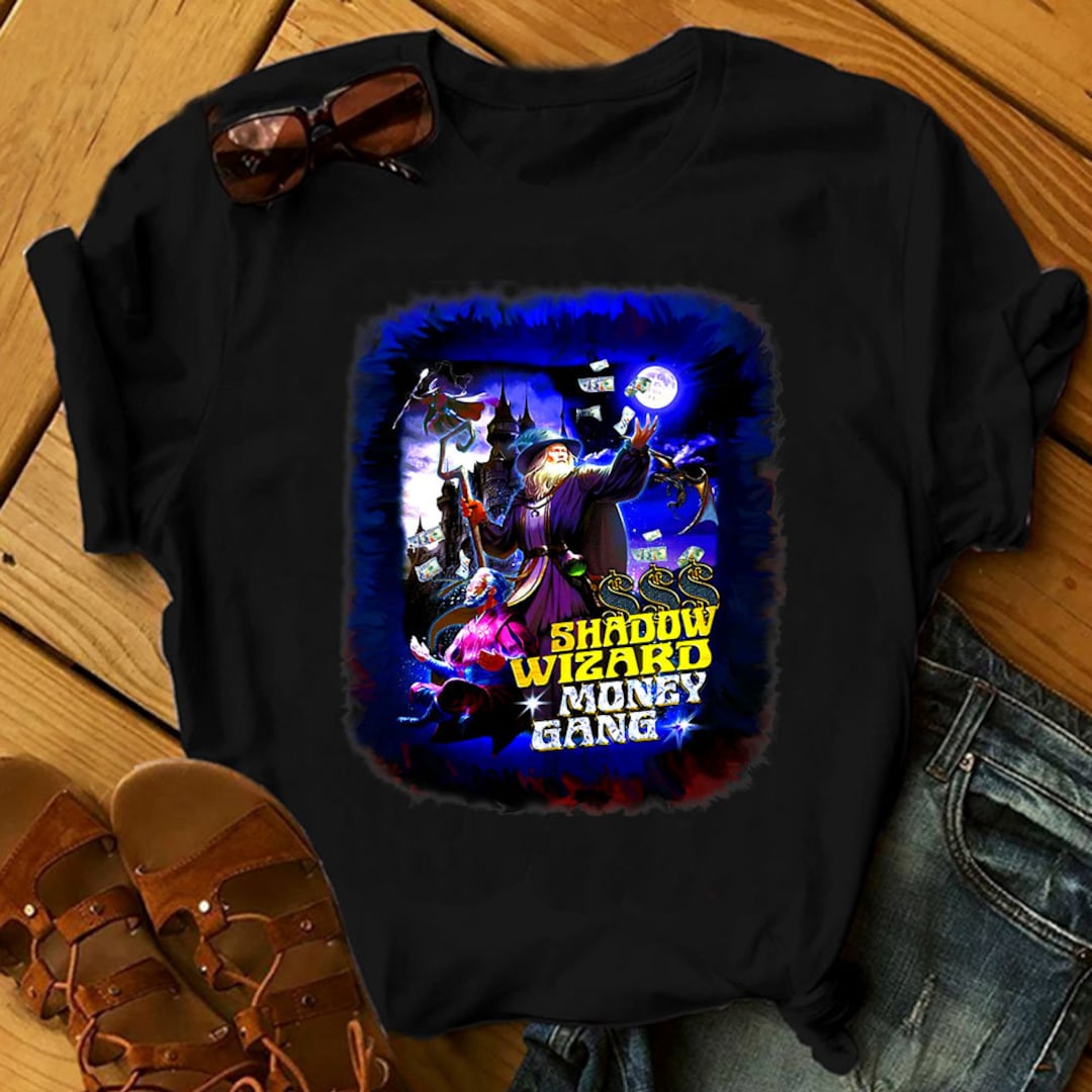 Funny Shadow Wizard Money Gang Tshirt Sweatshirt Gifts Tee Shirts for ...