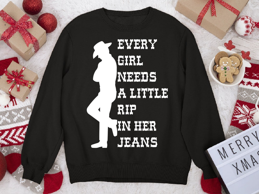 Every Girl Needs A Little Rip in Her Jeans Sweaters - Etsy