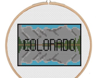 Colorado Cross Stitch Pattern | Etsy
