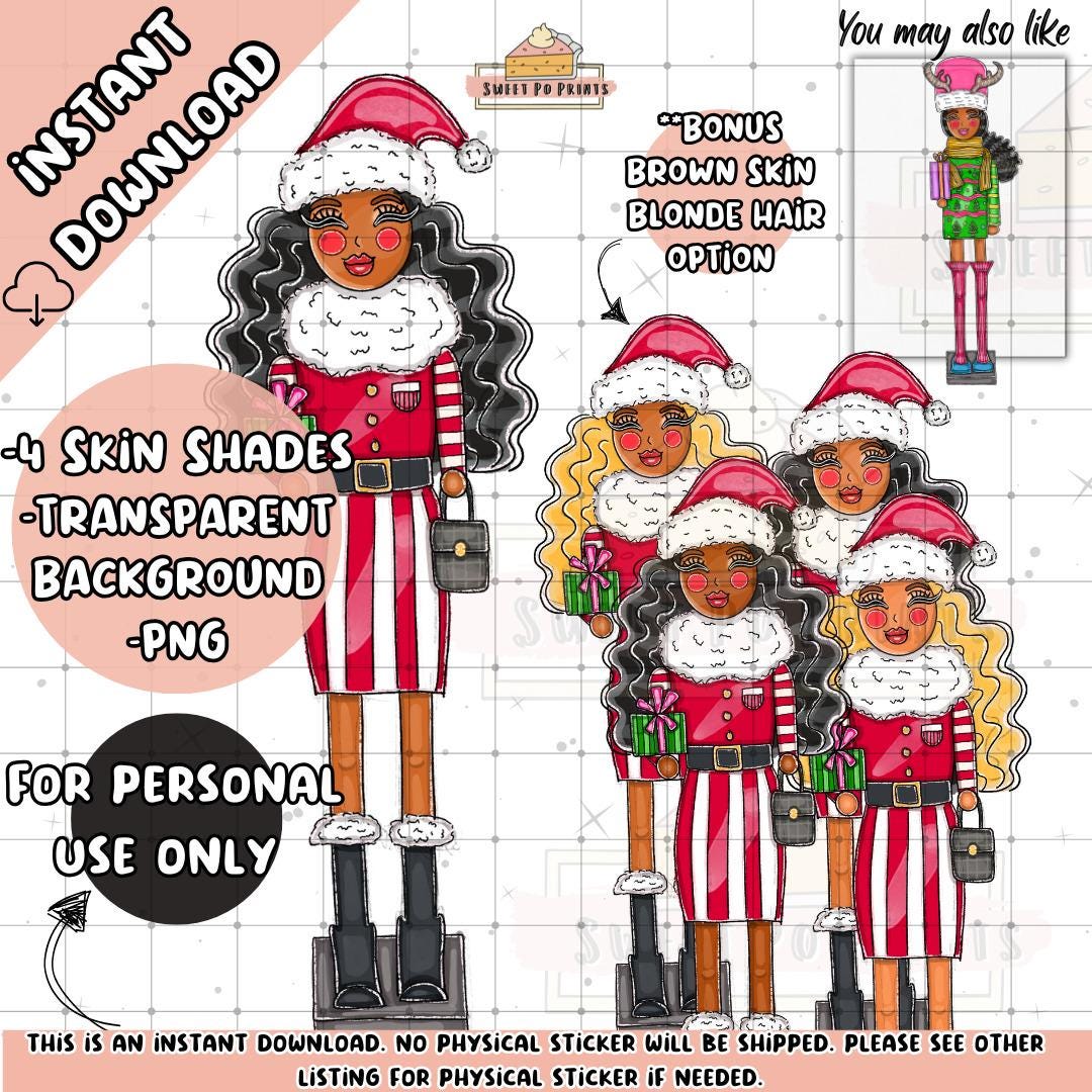 Digital Planner Sticker| Female Nutcracker Sticker | Woman Nutcracker ...