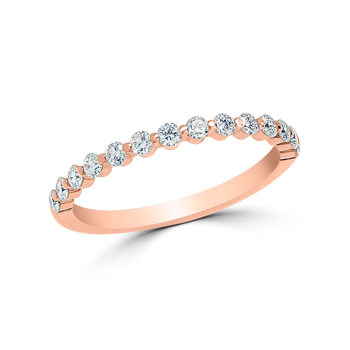 Dainty Diamond Ring 14KT White Gold 0.35ct Diamonds/simple Diamond Ring ...