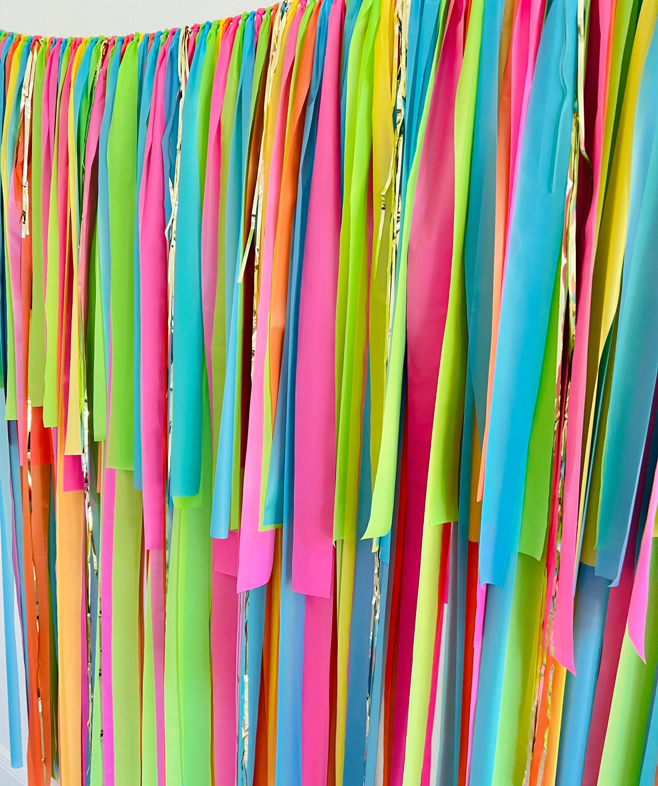 Fringe Backdrop Neon Party Girl Birthday Unicorn - Etsy
