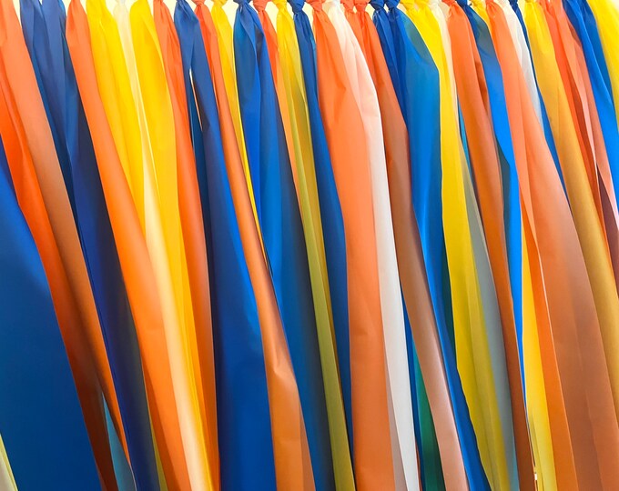 Nerf Gun Fringe Backdrop Boy Birthday Party Dart Blaster Party ...