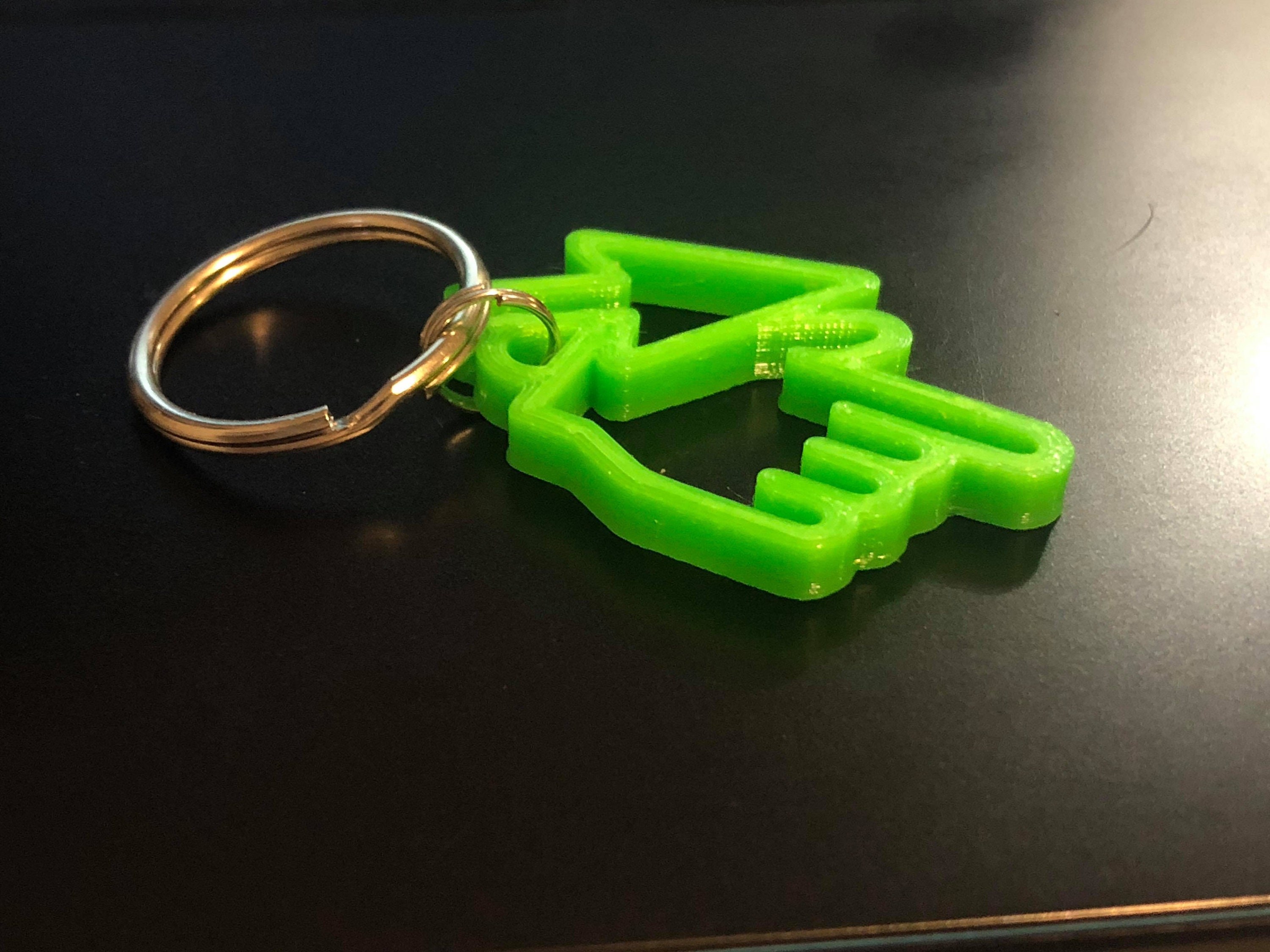 3D Printed Mouse Cursor Keychain - MULTIPLE COLORS - Etsy