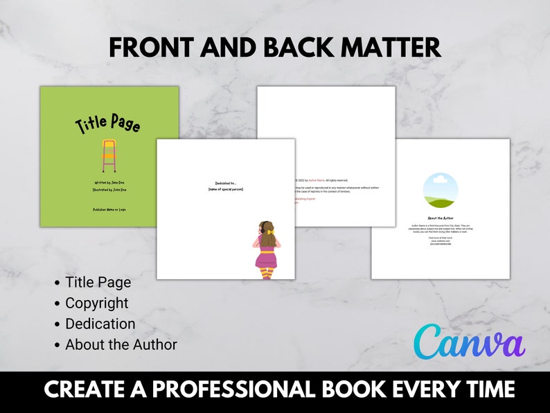 8.5x8.5 Inch Picture Book Template | Complete Design Kit for Square ...