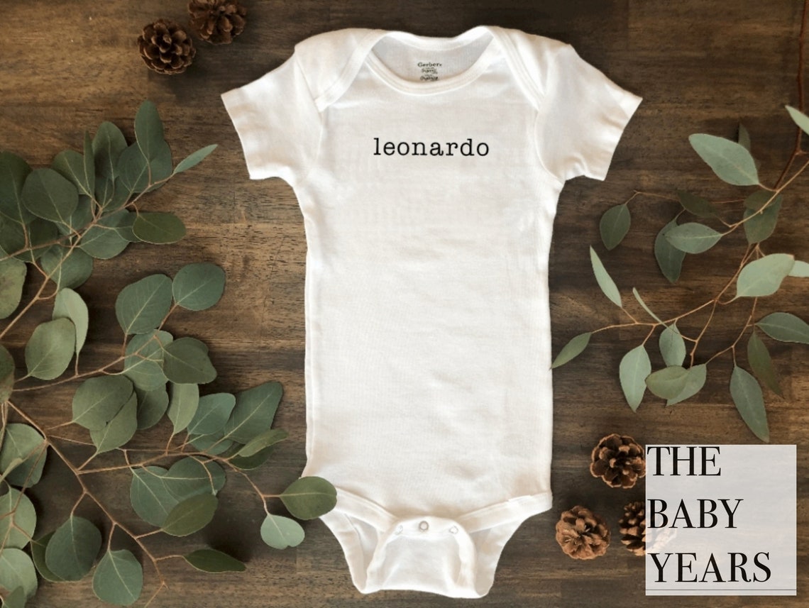 Personalized Baby Shirt With Name Custom Newborn Shower Gift - Etsy