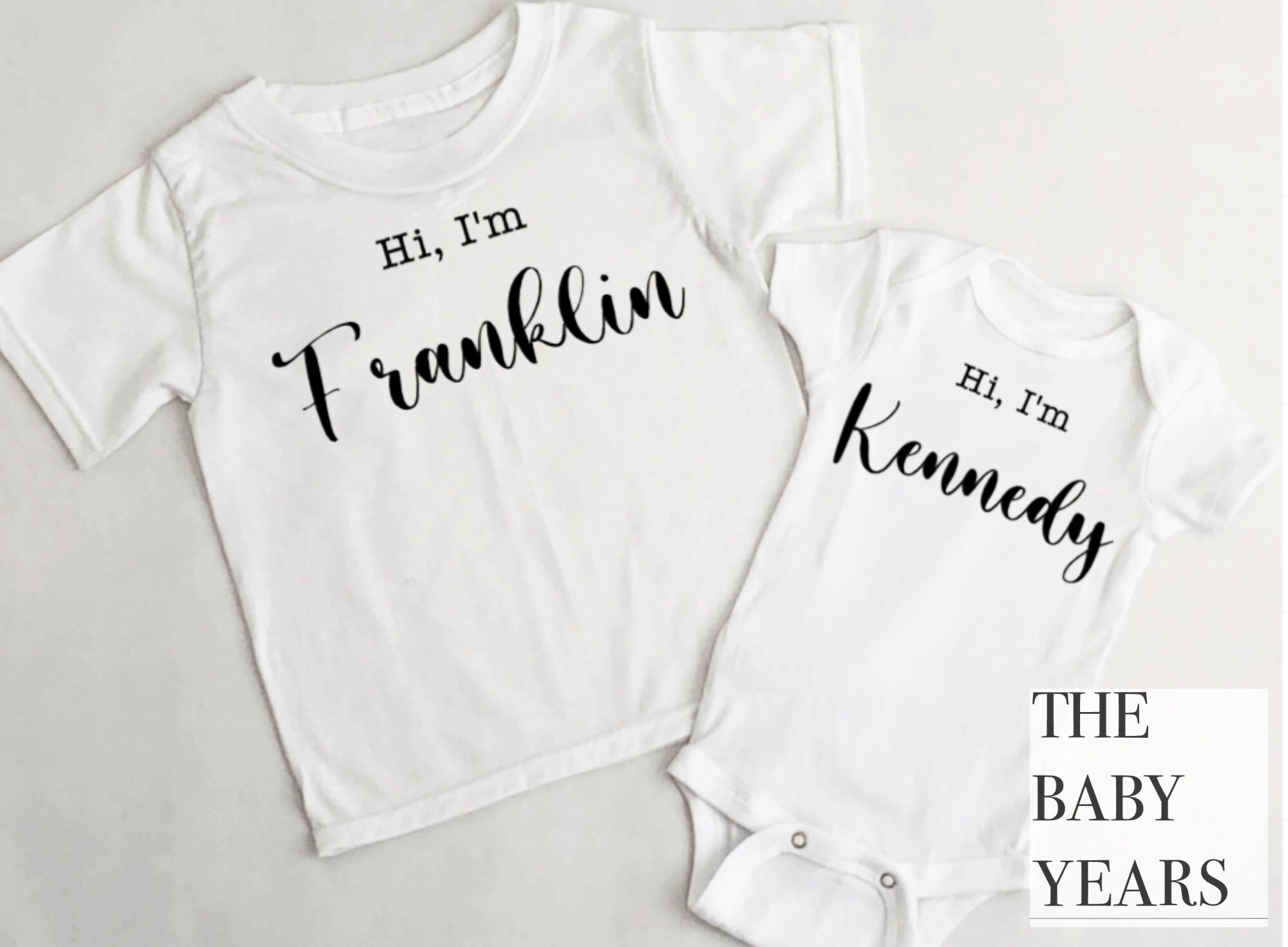 Custom Baby Shirt Personalized Name Reveal Outfit Customize - Etsy
