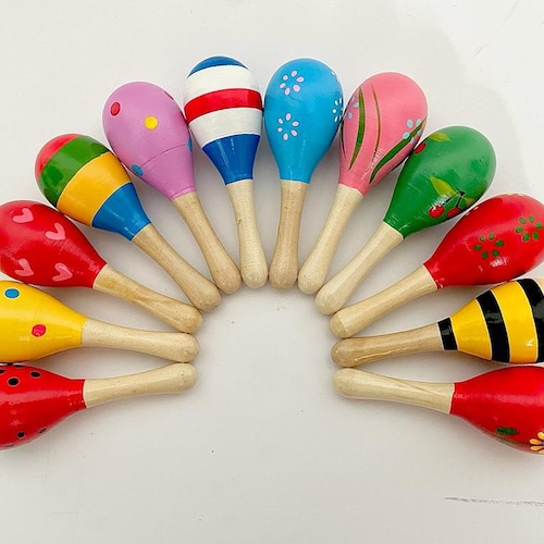 Mini Maraca Set of 2/baby Maracas/ Music Maraca/maraca - Etsy