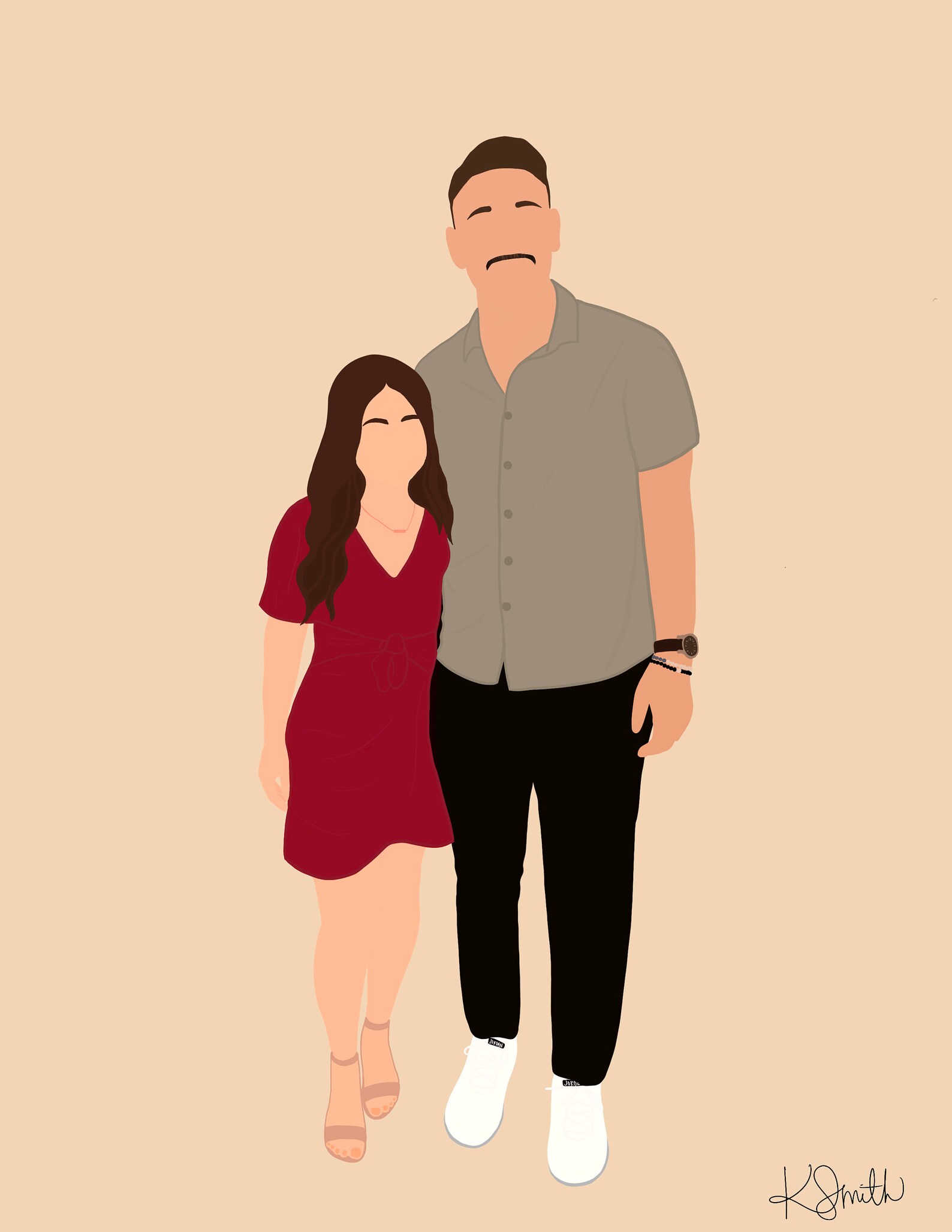 Custom Digital Art + Digital Prints + Faceless Digital Art + Pets ...