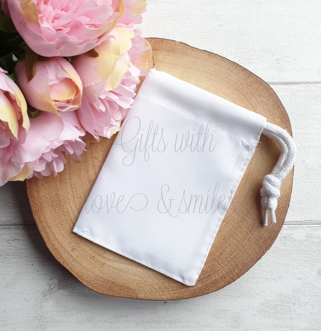White Drawstring Bag Mock Up/white Mini Bag Mock Up - Etsy