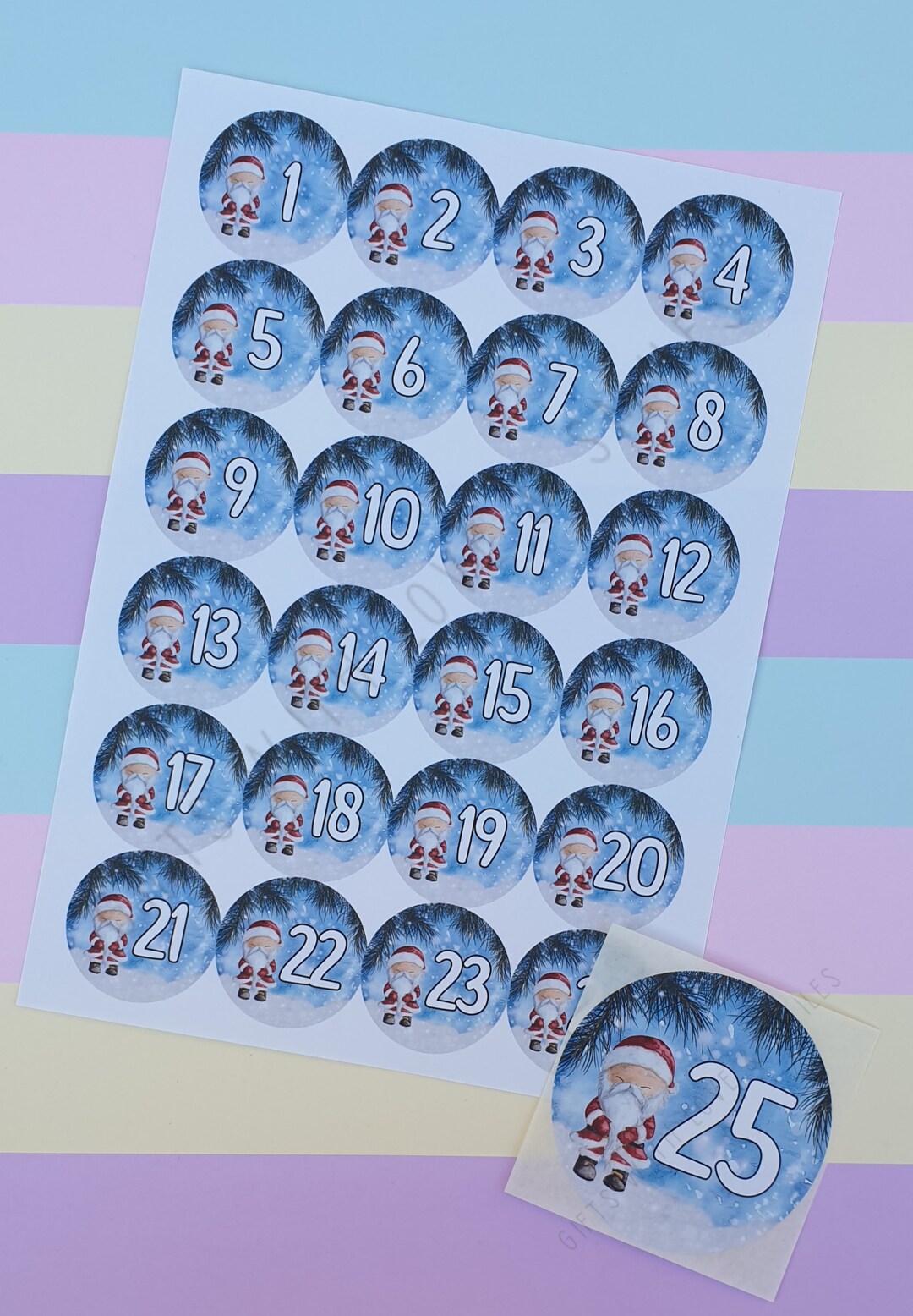 Advent Calendar Stickers, Make Your Own Countdown, Book Calendar ...