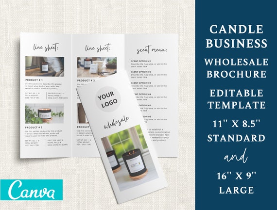 Wholesale Brochure Line Sheet Editable Digital Template for - Etsy