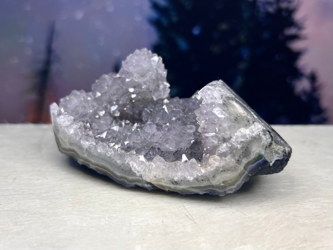 Pale Lavender Amethyst Cluster / Glassy Sparkle / High Quality Natural ...