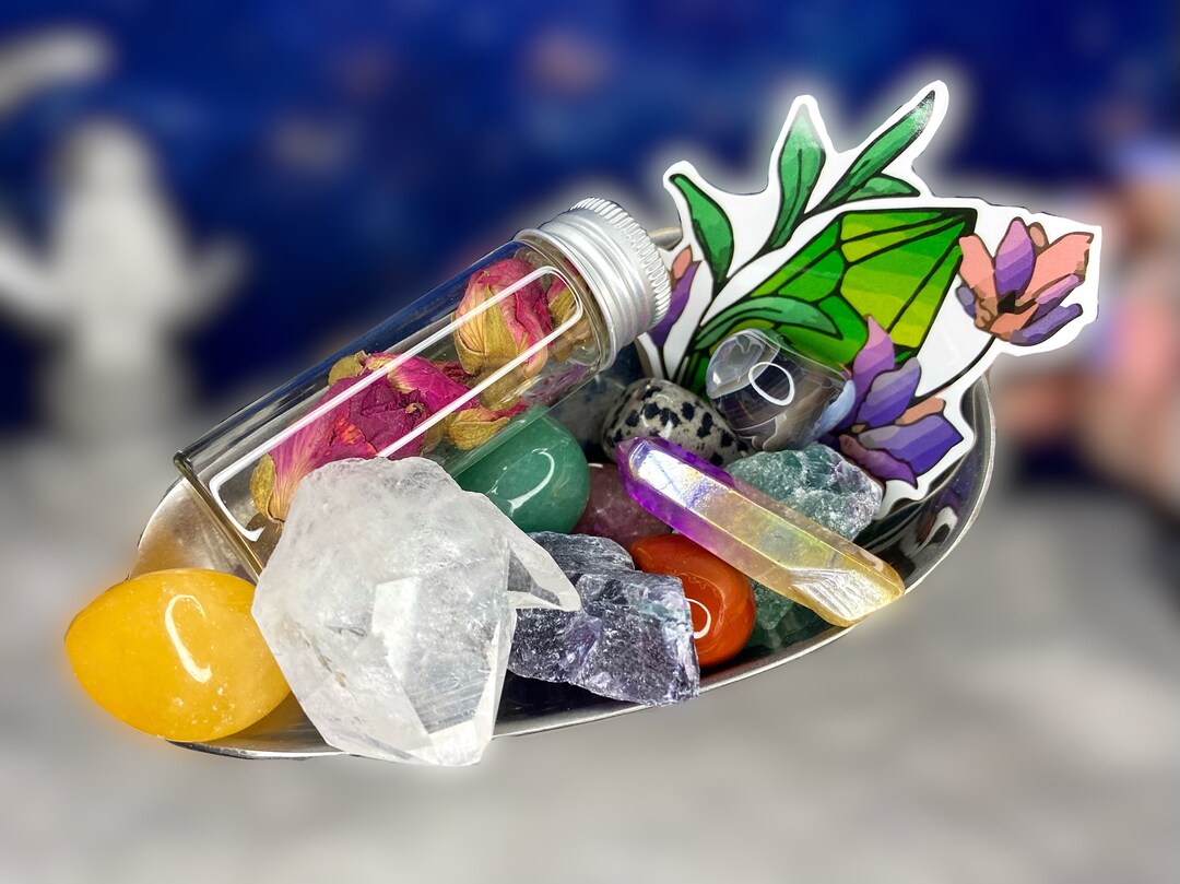 Mystery Crystal Confetti Scoop: High Polished Tumbles, Aura Quartz - Etsy