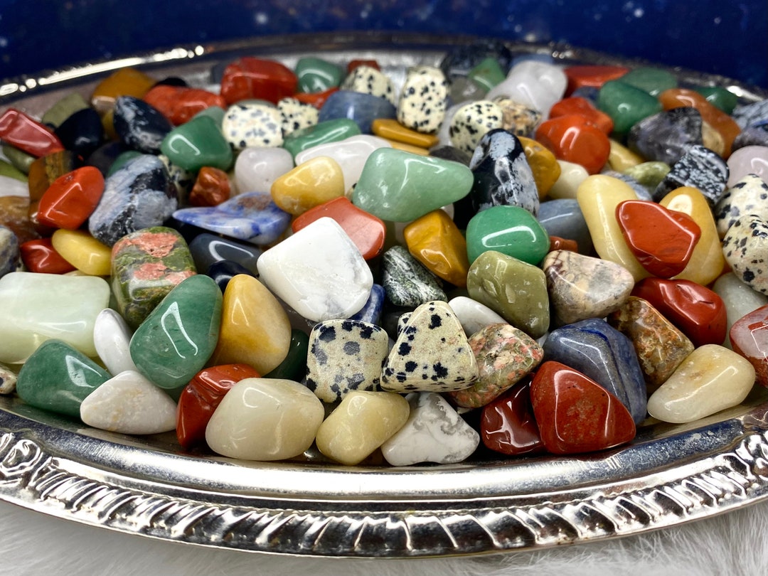 Bulk Tumbled Crystals: Polished Gemstone Mix, Wholesale Stones - Etsy