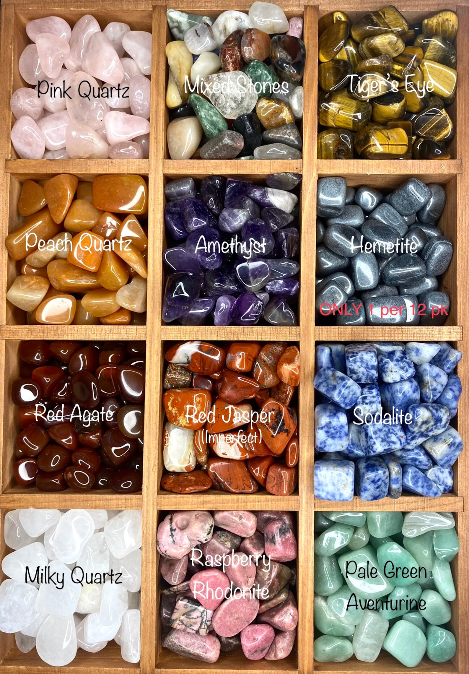 Tumbled Crystals / Pick Your Own Bag of Authentic Polished - Etsy