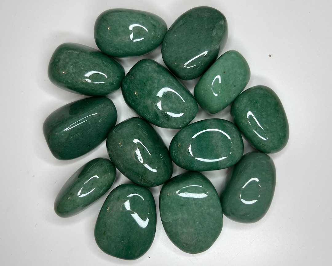 XL Green Aventurine Tumbled Crystals / Sold Individually: 1.2 Inches ...