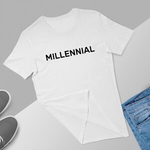 Millennial Shirt, Millennial Mom, Typographic Tshirt, Gift for ...