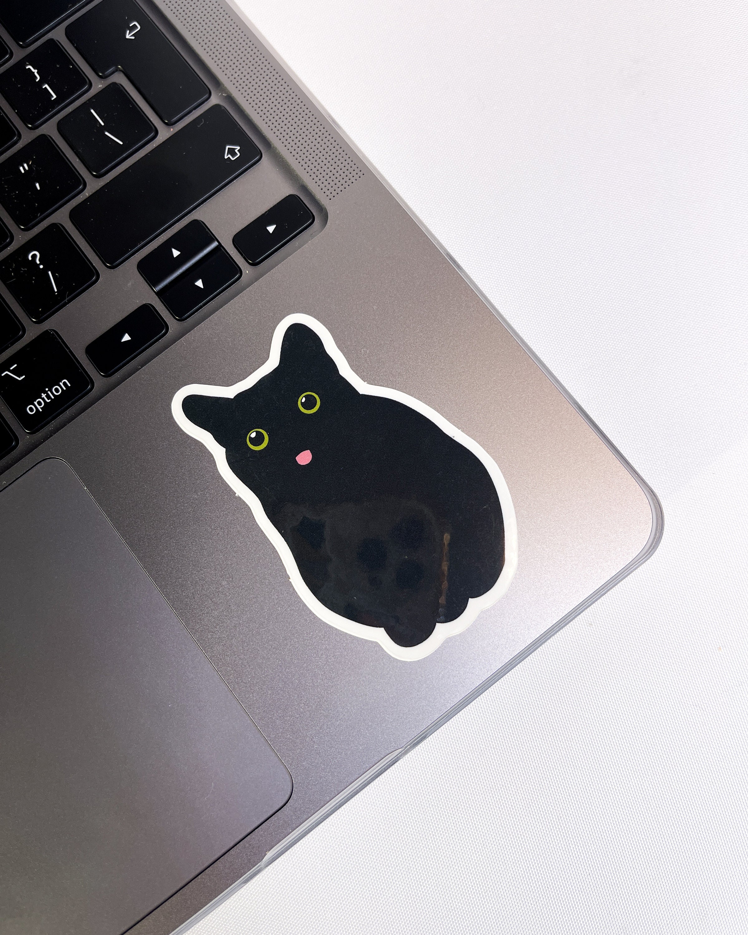Black Cat Meme Blep Tongue Glossy Vinyl Sticker Cat Sticker Etsy